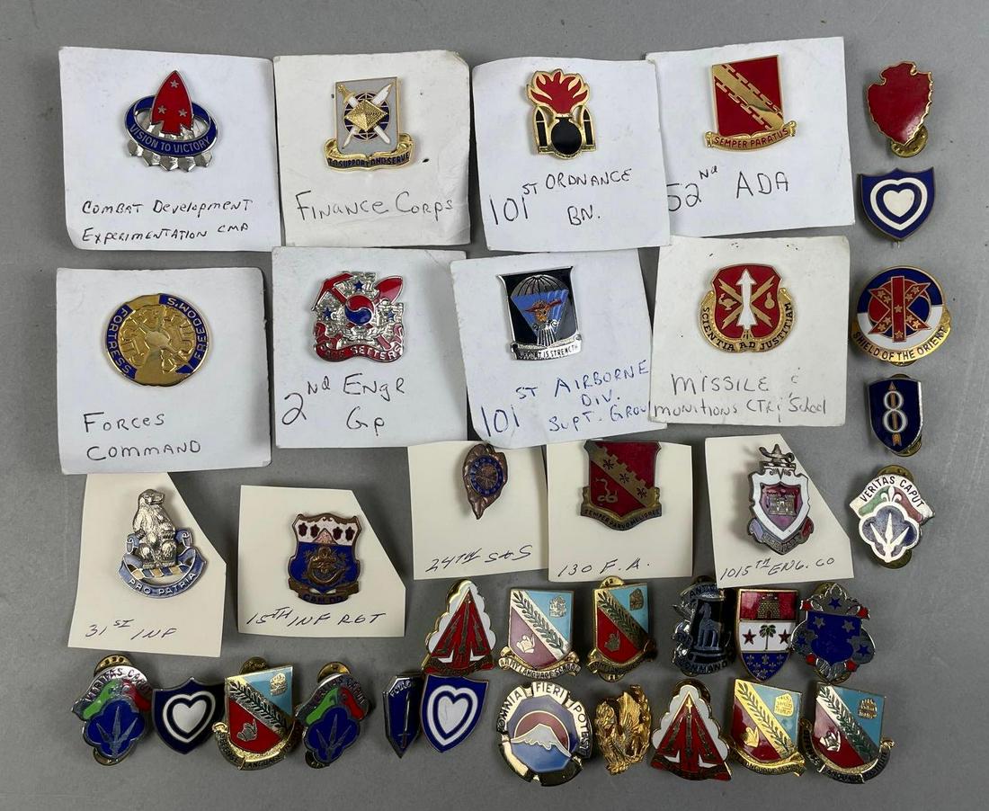 Group Of 36 Ww2 Distinctive Insignia Badges Auction