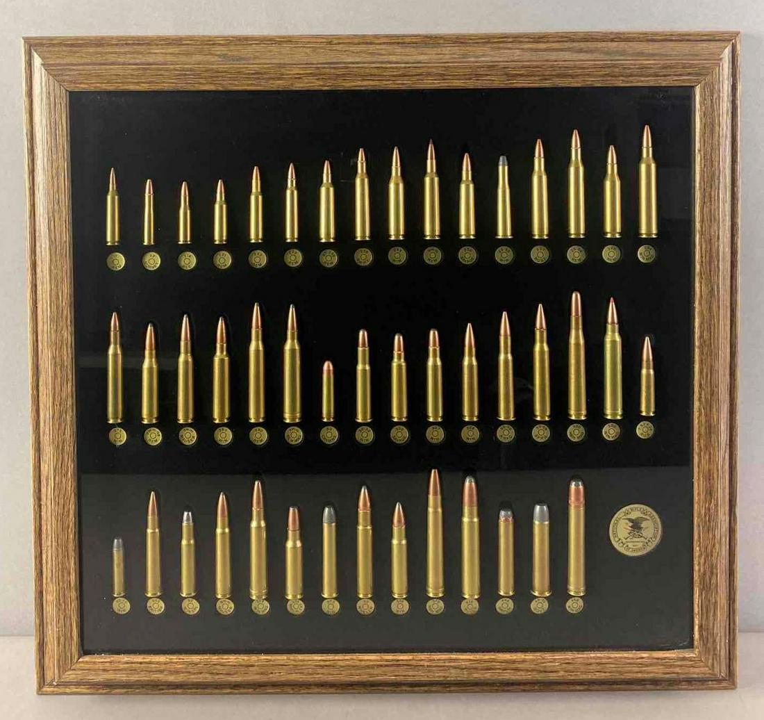 National Rifle Association Of America Framed Bullet Cartridges
