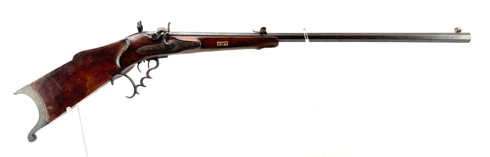 Antique Swiss Made Cap And Ball Muzzle Loading Black Powder Rifle Auction