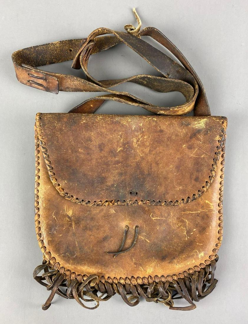 Native American Leather Bag Auction