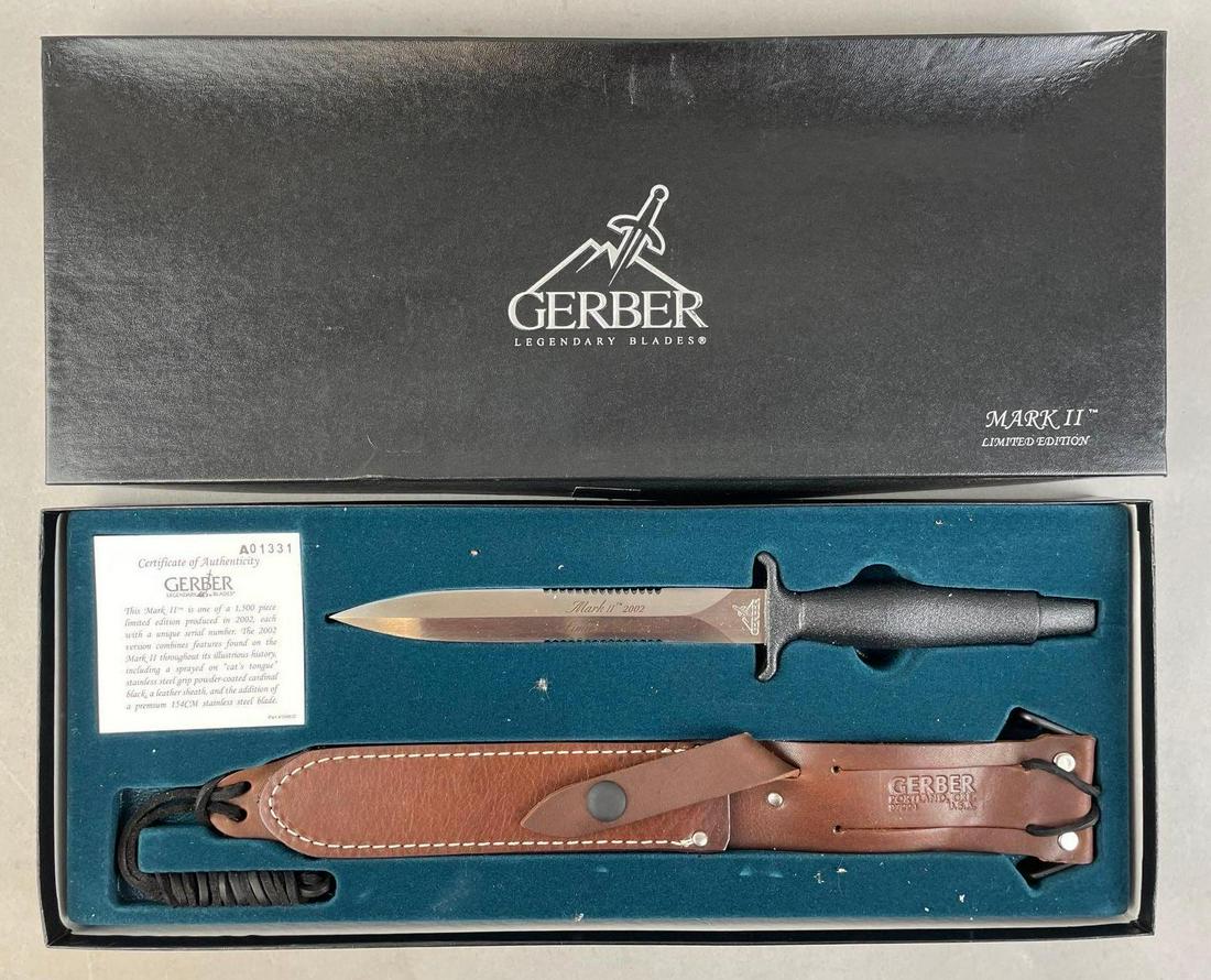 Limited Edition Gerber Mark Ii Survival Knife With Sheath Auction