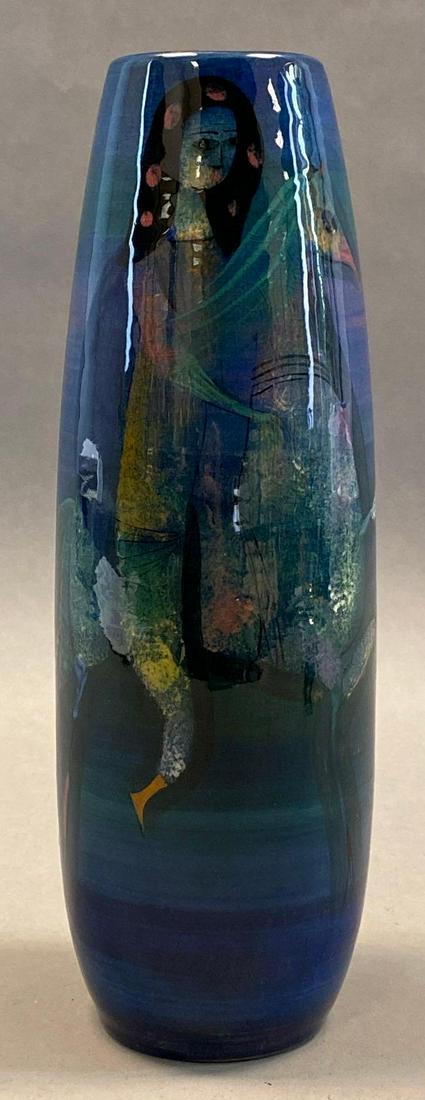 Polia Pillin Women Riding Horses Art Pottery Figural Vase Auction