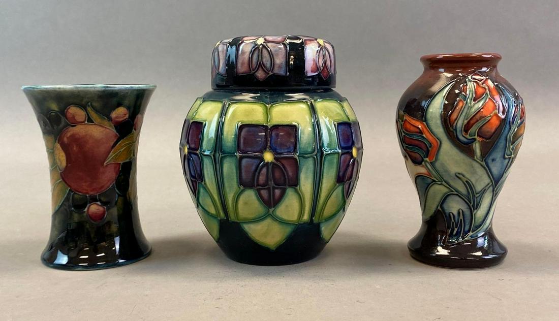 Group Of 3 Moorcroft Vases And More Auction