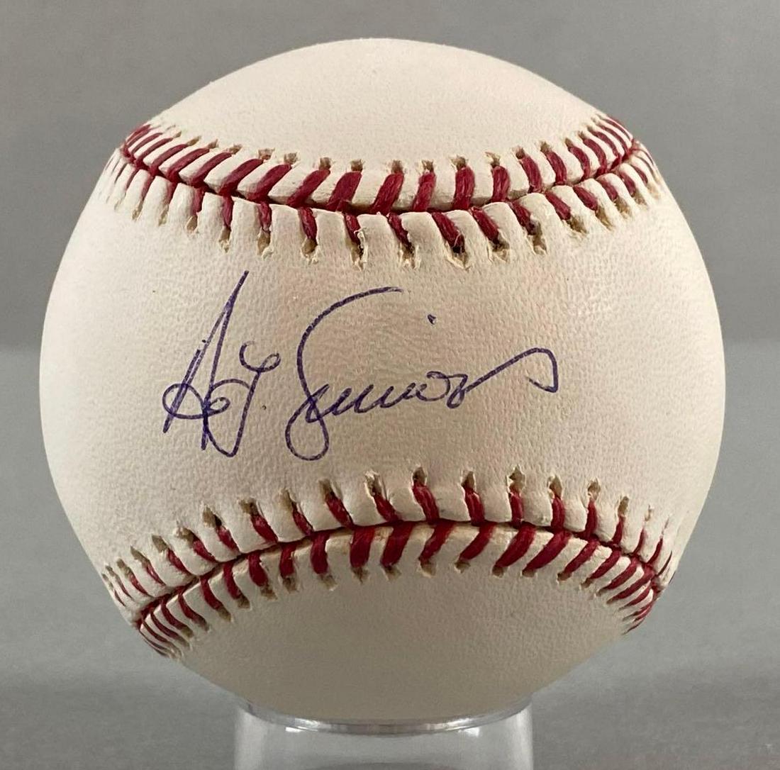 Ted Simmons Signed Baseball With Ticket Auction