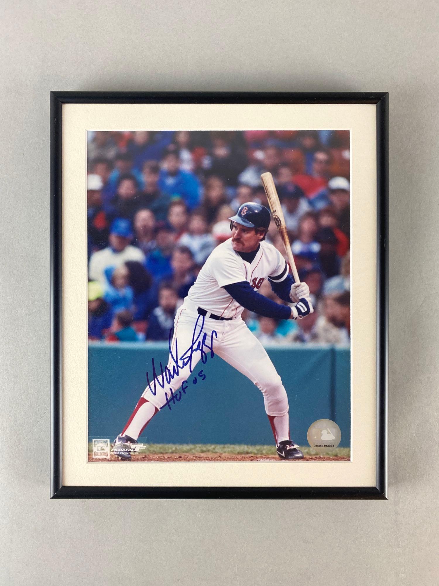 Wade Boggs Signed Photo With Inscription Auction