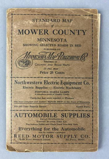 Standard Map Of Mower County Minnesota