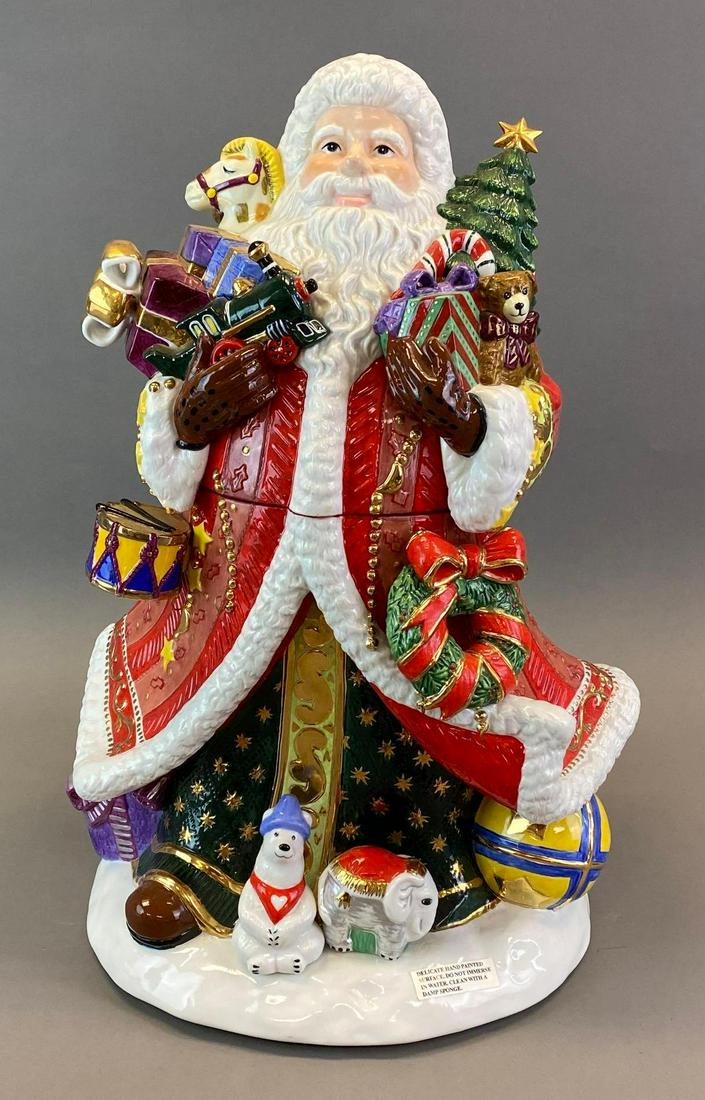 Christopher Radko Kris Kringle Porcelain Cookie Jar