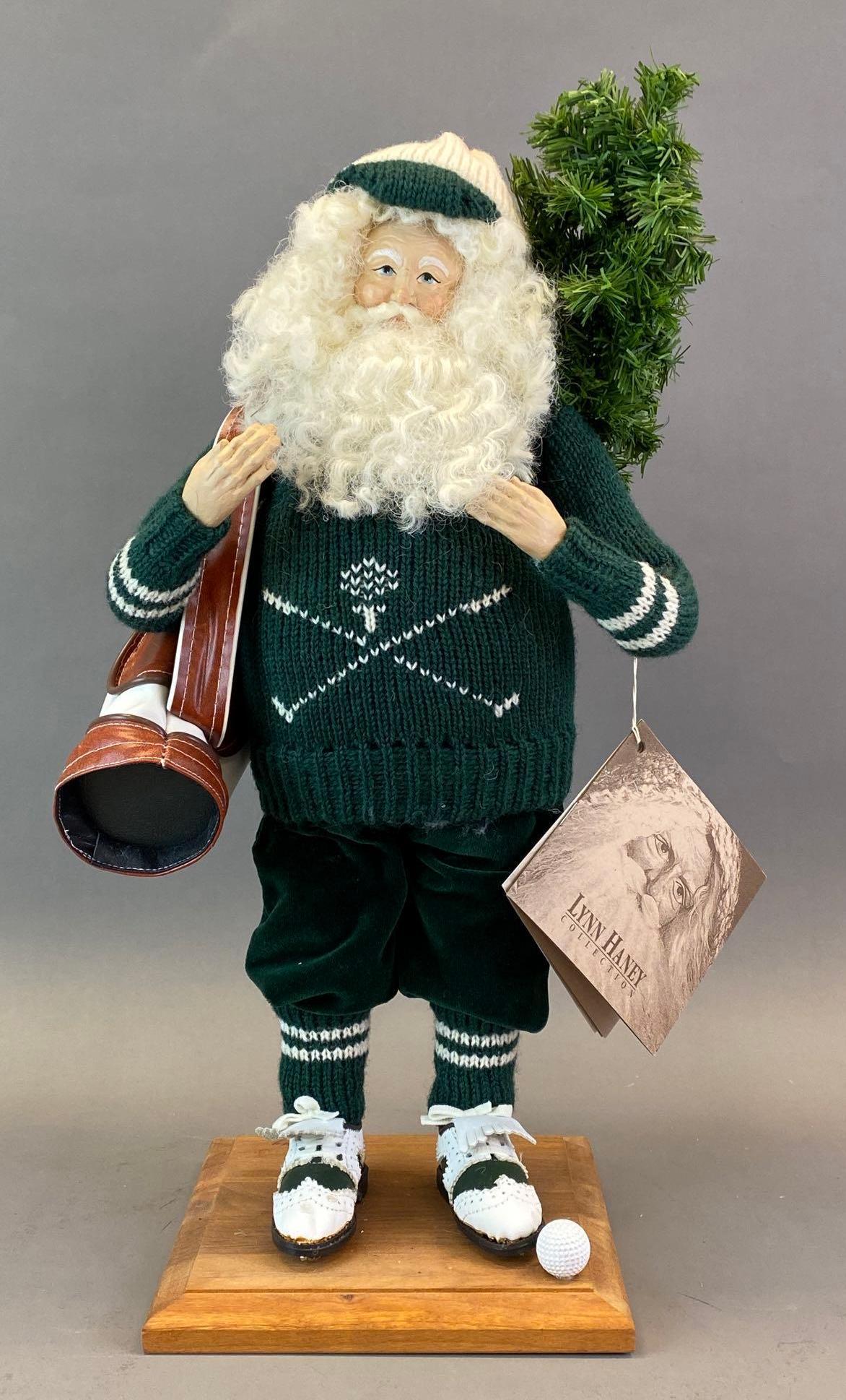 Lynn Haney Collection Golfing Santa Figure Auction