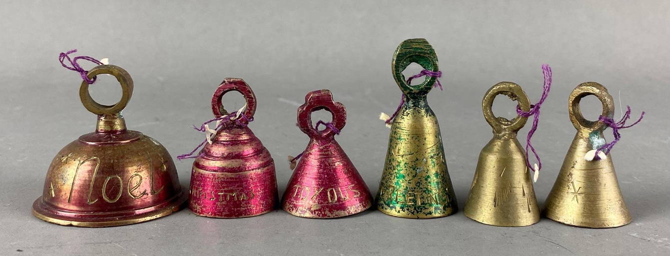 Group Of 6 Christmas Miniature Bells