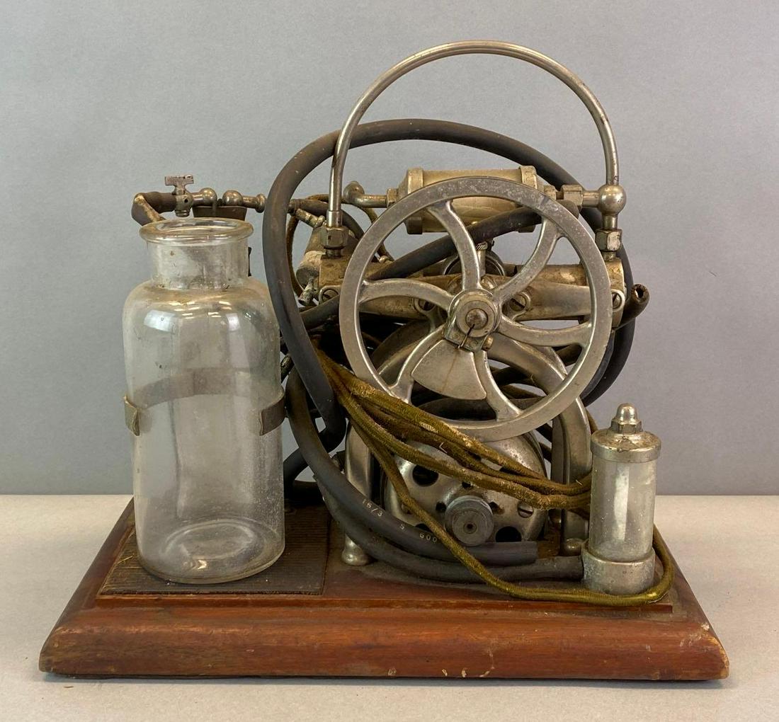 Antique Embalming Machine With Wood Case Auction