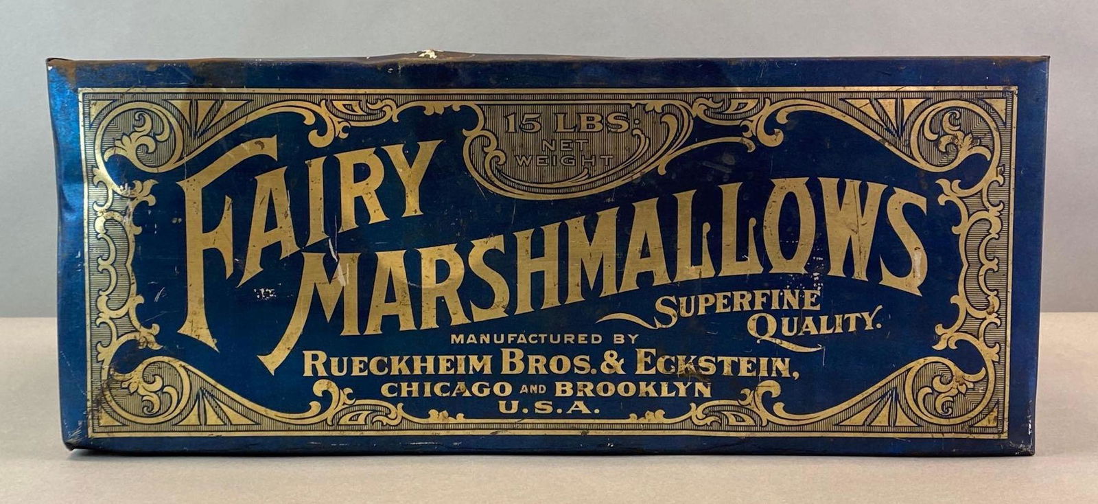 Rueckheim Bros. And Eckstein Fairy Marshmallows Advertising Tin Auction