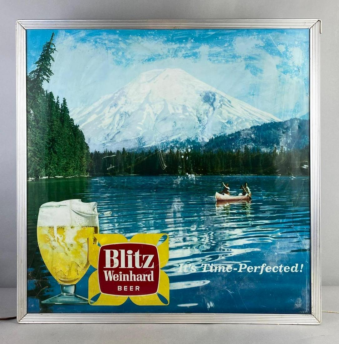 Blitz Weinhard Beer Light Up Advertising Sign Auction