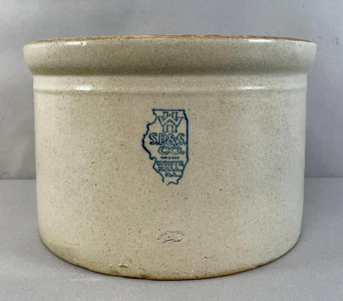 White Hall Illinois S.p. And S. Co. Stoneware Crock Auction