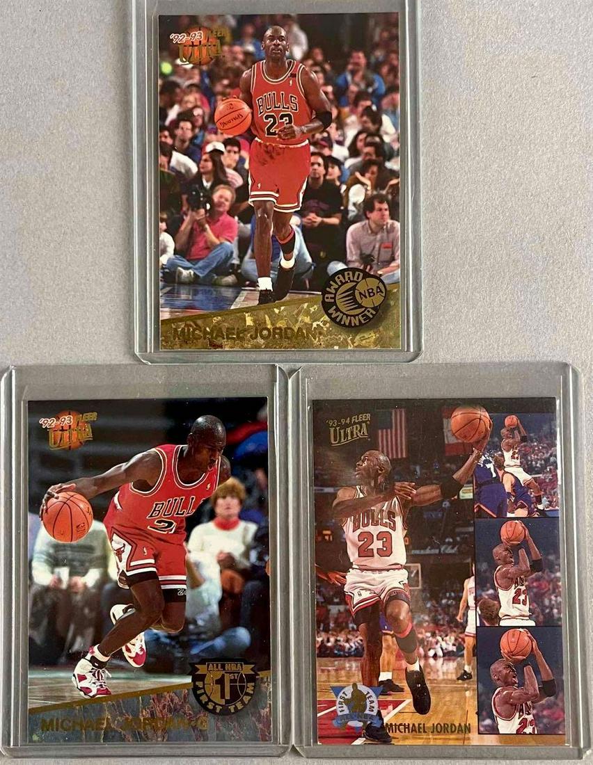 3 - 1992-93 Fleer Ultra Michael Jordan Inserts Auction