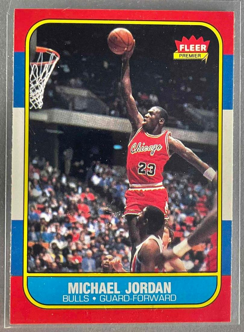 1986 Fleer Michael Jordan #57 - Rookie Auction