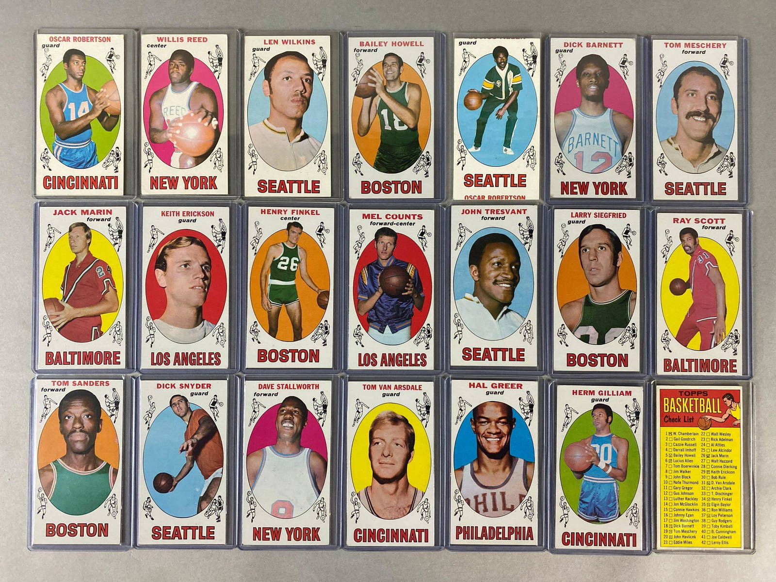 20+ 1969 Topps Basketball Cards With Hofs And Checklist Auction