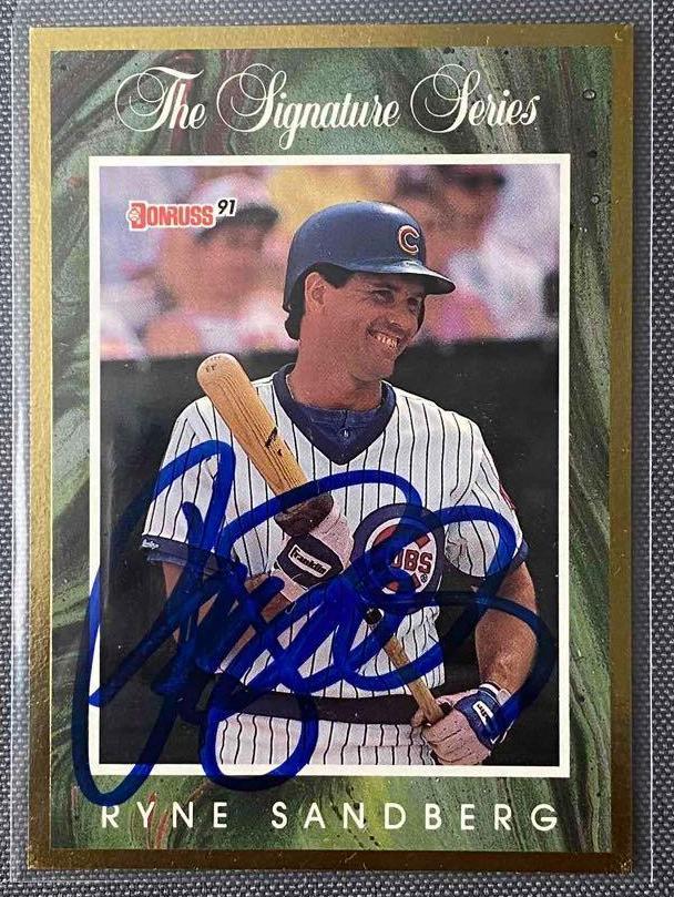 1991 Donruss Elite Signature Series Ryne Sandberg Autographed Auction