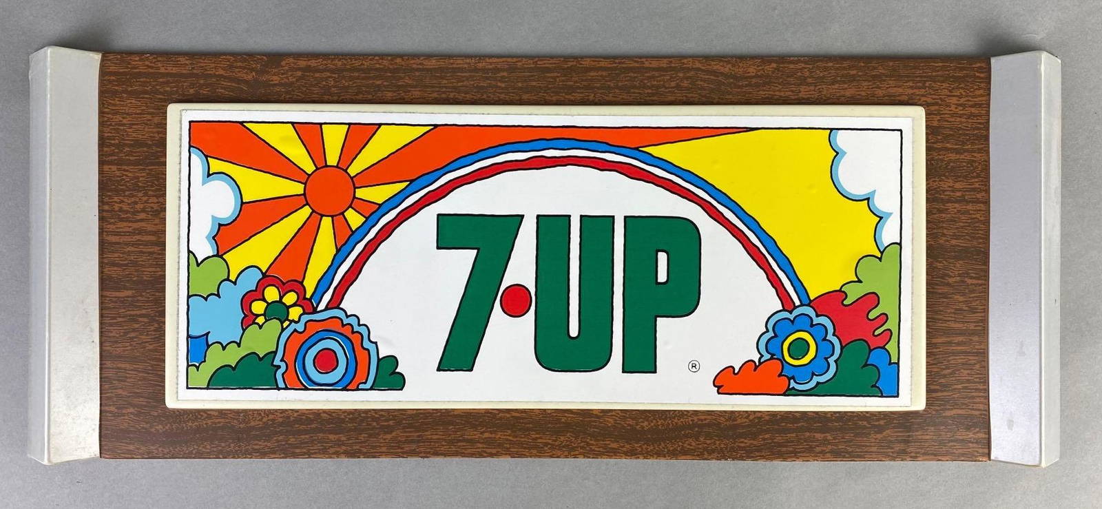 Vintage 7 Up Peter Max Vacuum Form Advertising Sign Auction