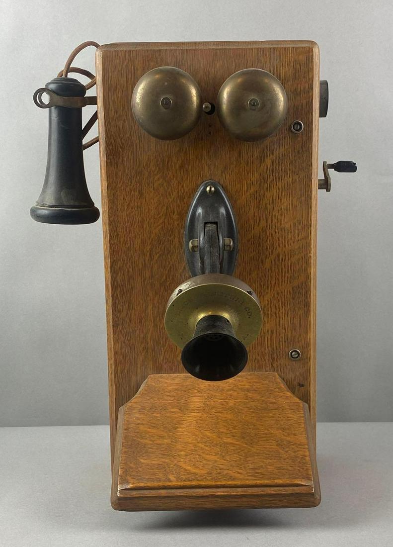 Leich Electric Wall Mounted Hand Crank Telephone Auction