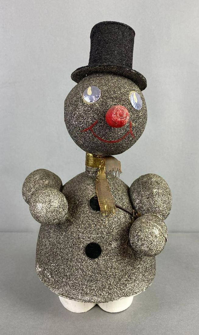 Vintage German Snowman Container Auction