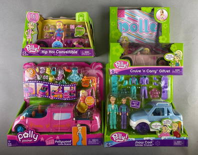 Group Of 6 Mattel Polly Pocket Doll Sets