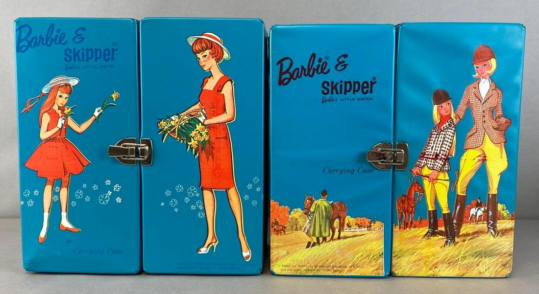 Group Of 2 Vintage Mattel Skipper Barbie Fashion Doll Cases Auction