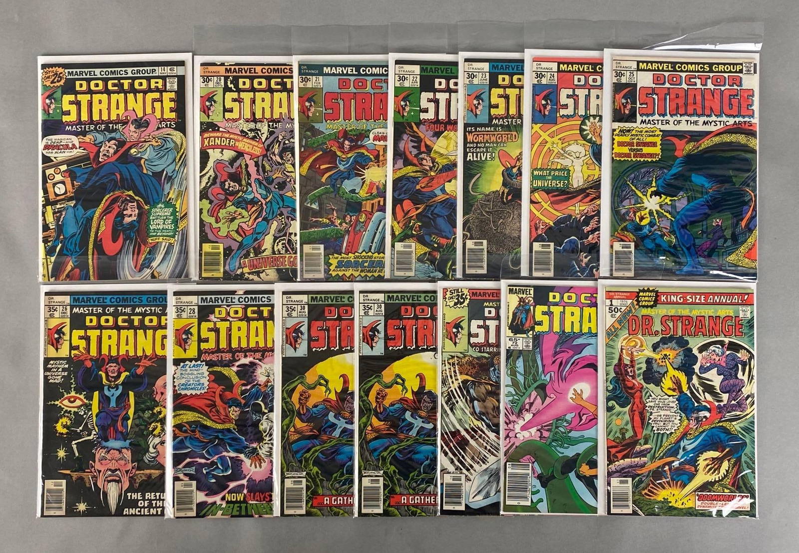 Group Of 14 Marvel Doctor Strange Comic Books Auction