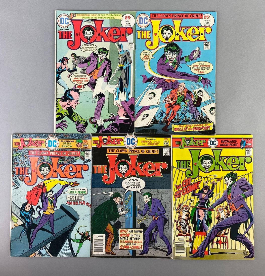 Group Of 5 Dc Comics The Joker Comic Books Auction