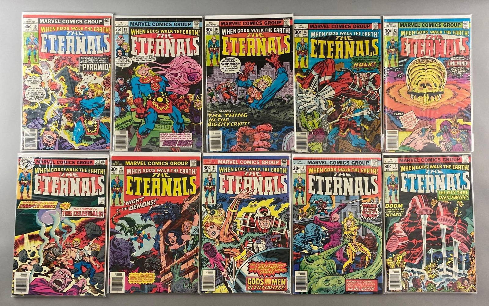 Group Of 20 Marvel The Eternals Comic Books Auction