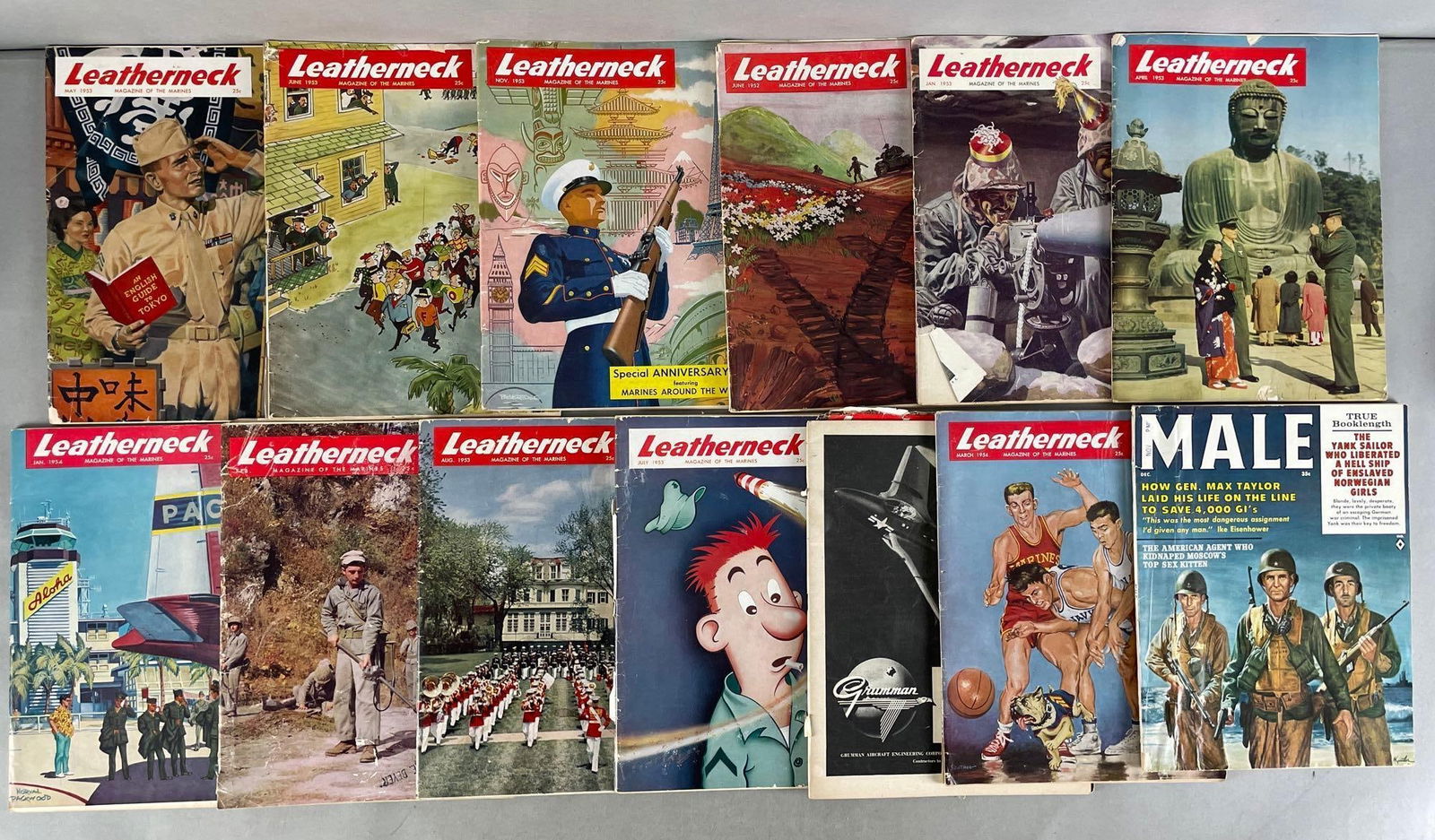 Group Of 25+ Vintage Leatherneck Marine Magazines Auction