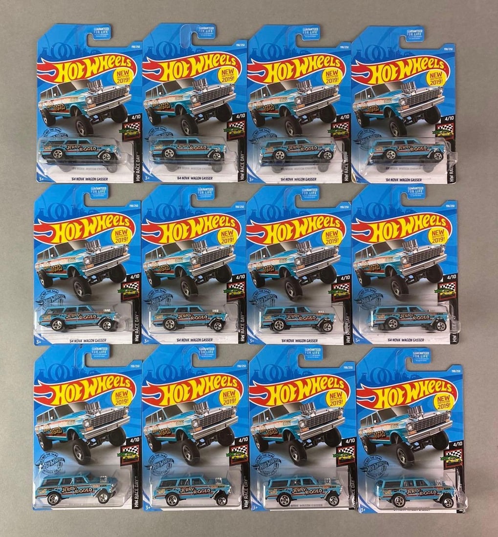 Group Of 12 Hot Wheels Jerry Rigged 1964 Nova Wagon Gasser