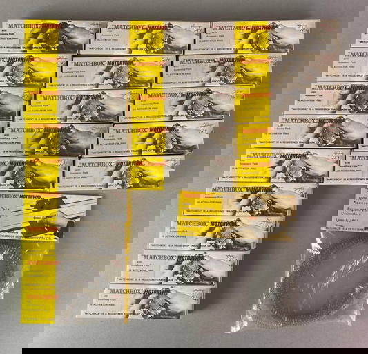 Group Of 20 Matchbox Motorway Accessory Packs