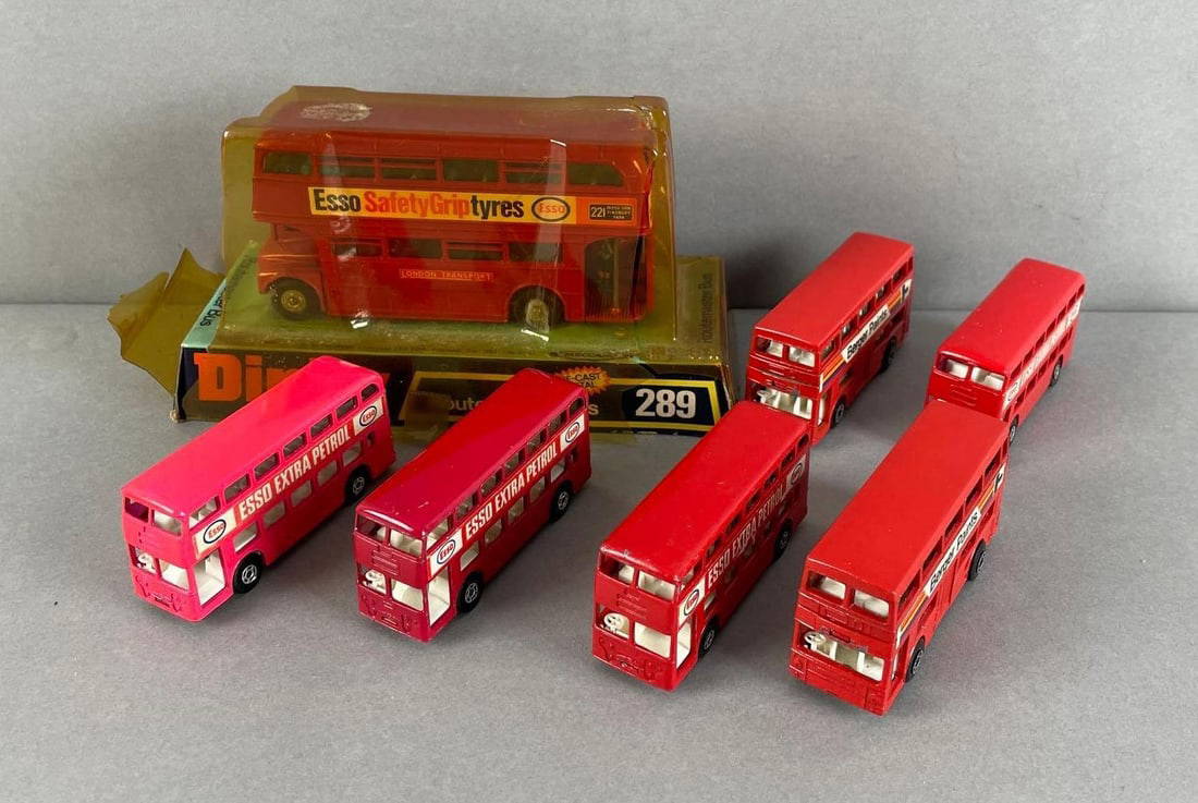 Group Of 7 Vintage Matchbox Diecast Double Decker Buses Auction