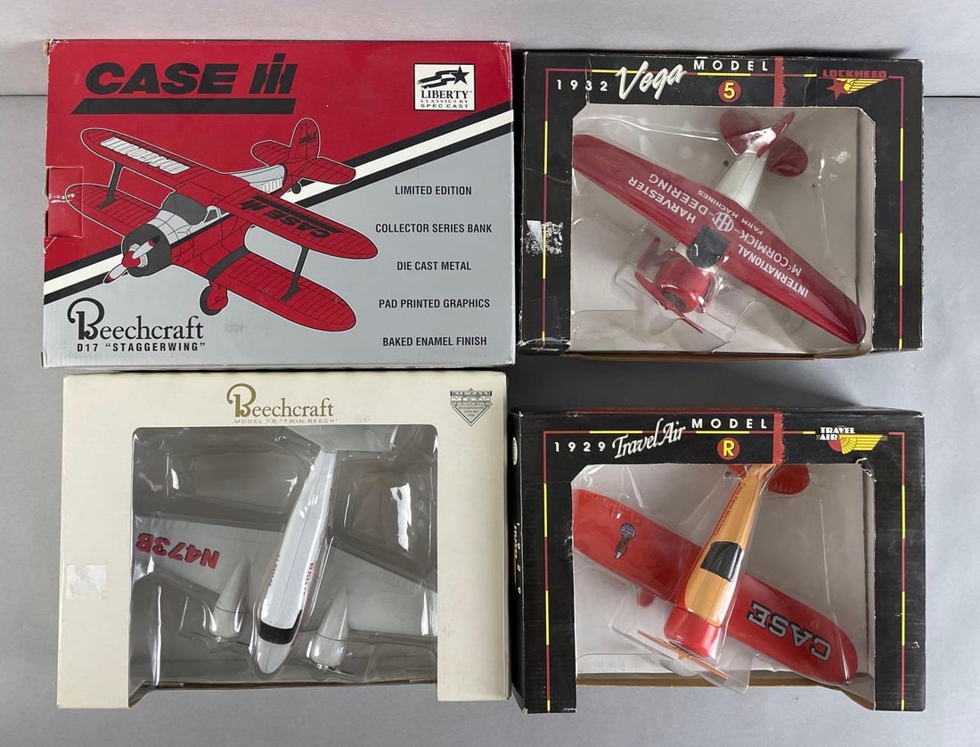 Group Of 4 Liberty Classics Diecast Airplane Banks