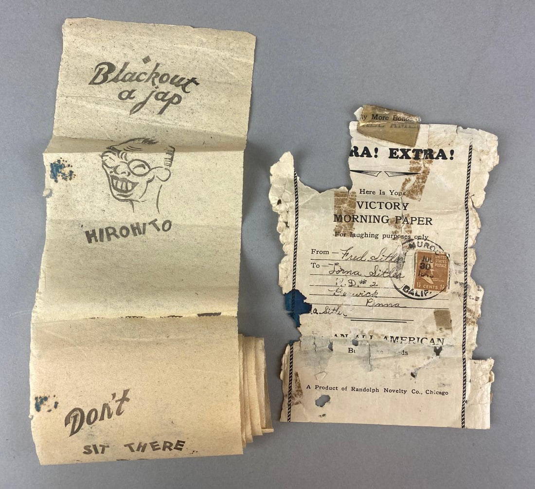 Rare Ww2 Victory Morning Paper Auction