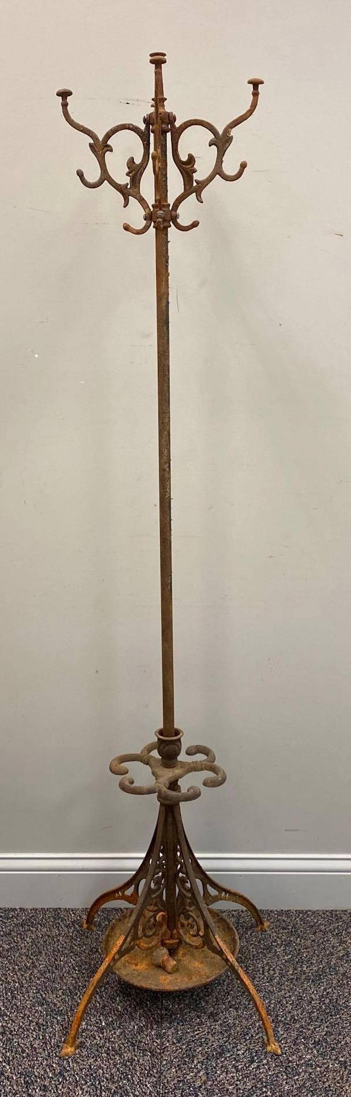 Vintage Metal Coat Rack Auction