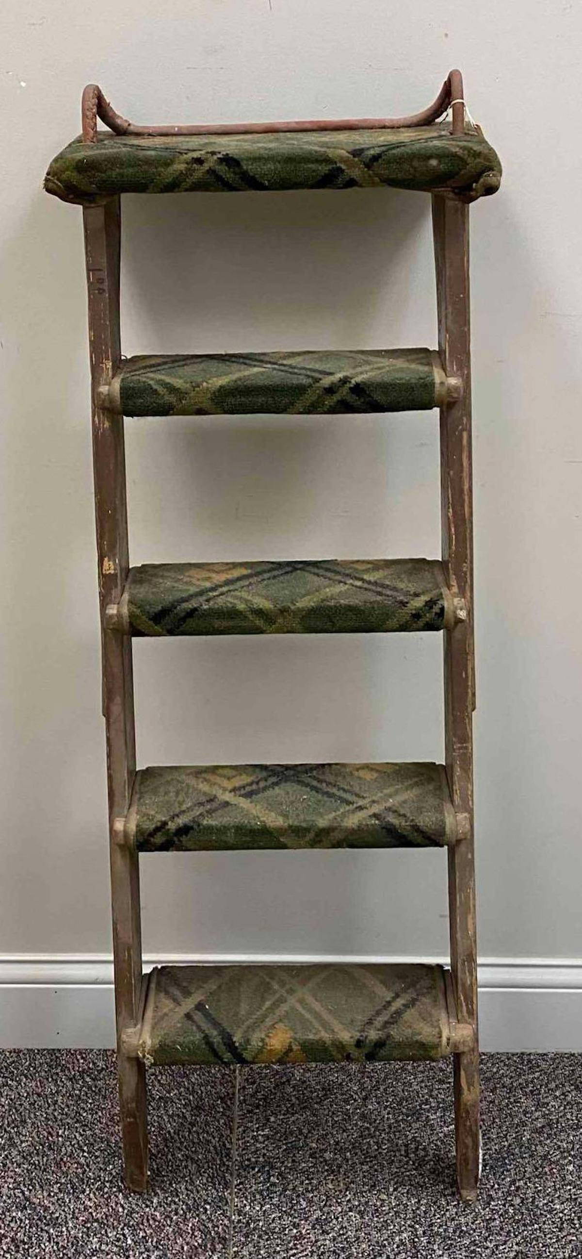 Vintage Pullman Railroad Carpeted Train Steps Auction