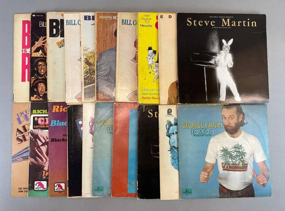 Group Of 20 Vintage Comedy Vinyl Records Auction