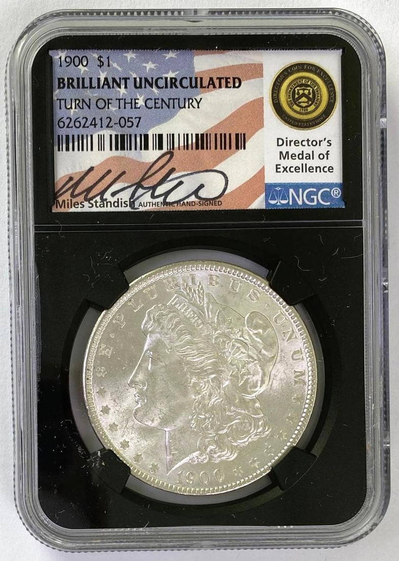 Signed Miles Standish 1900 Morgan Silver Dollar Turn Of The Century ...