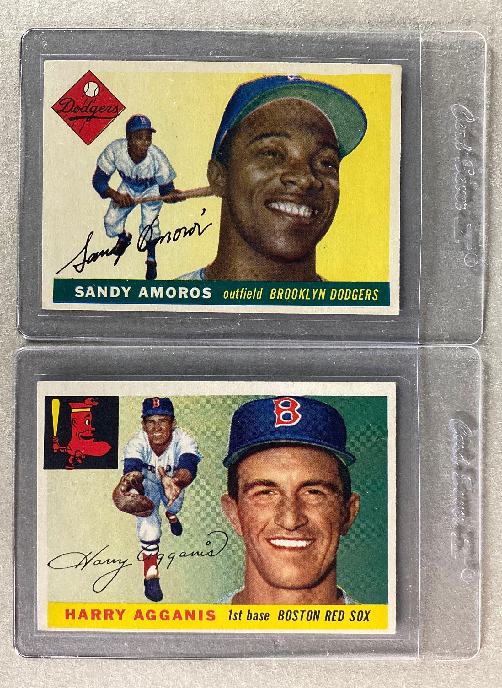 1955 Topps Sandy Amoros And Harry Agganis Rookies