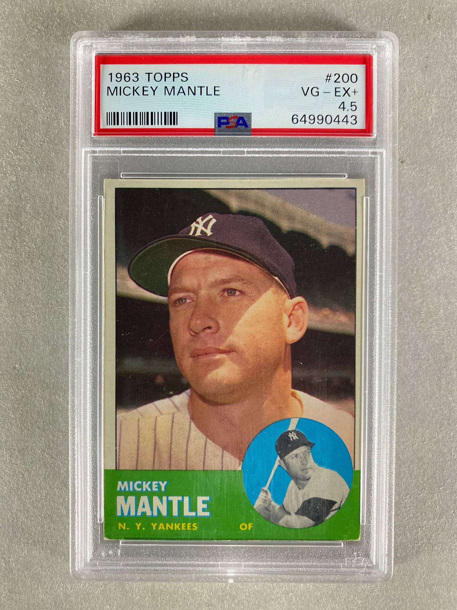 1963 Topps Mickey Mantle #200 Psa 4.5 Auction
