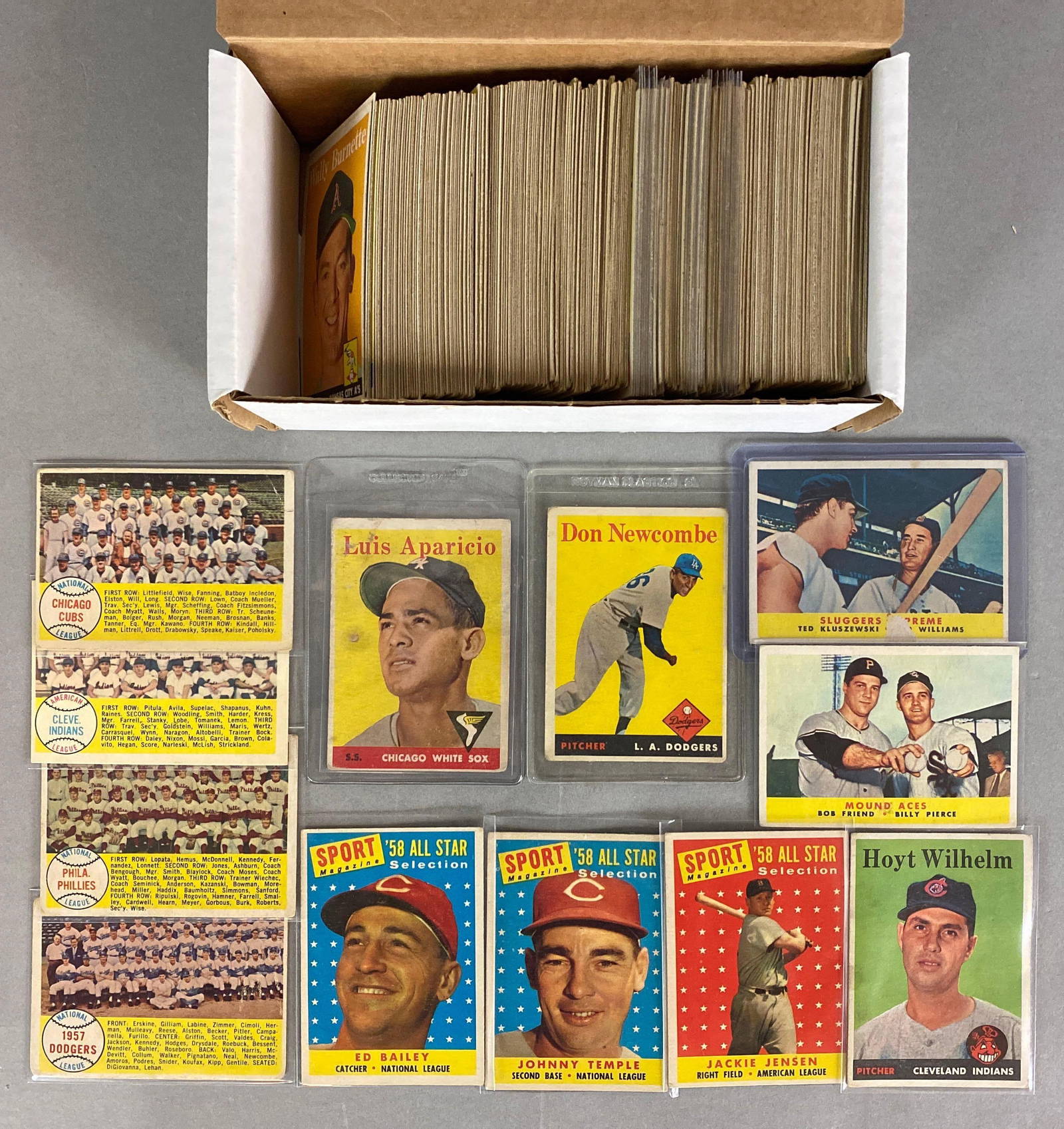 240+ 1958 Topps Baseball Cards With Hofs, Stars, And Rookies Auction