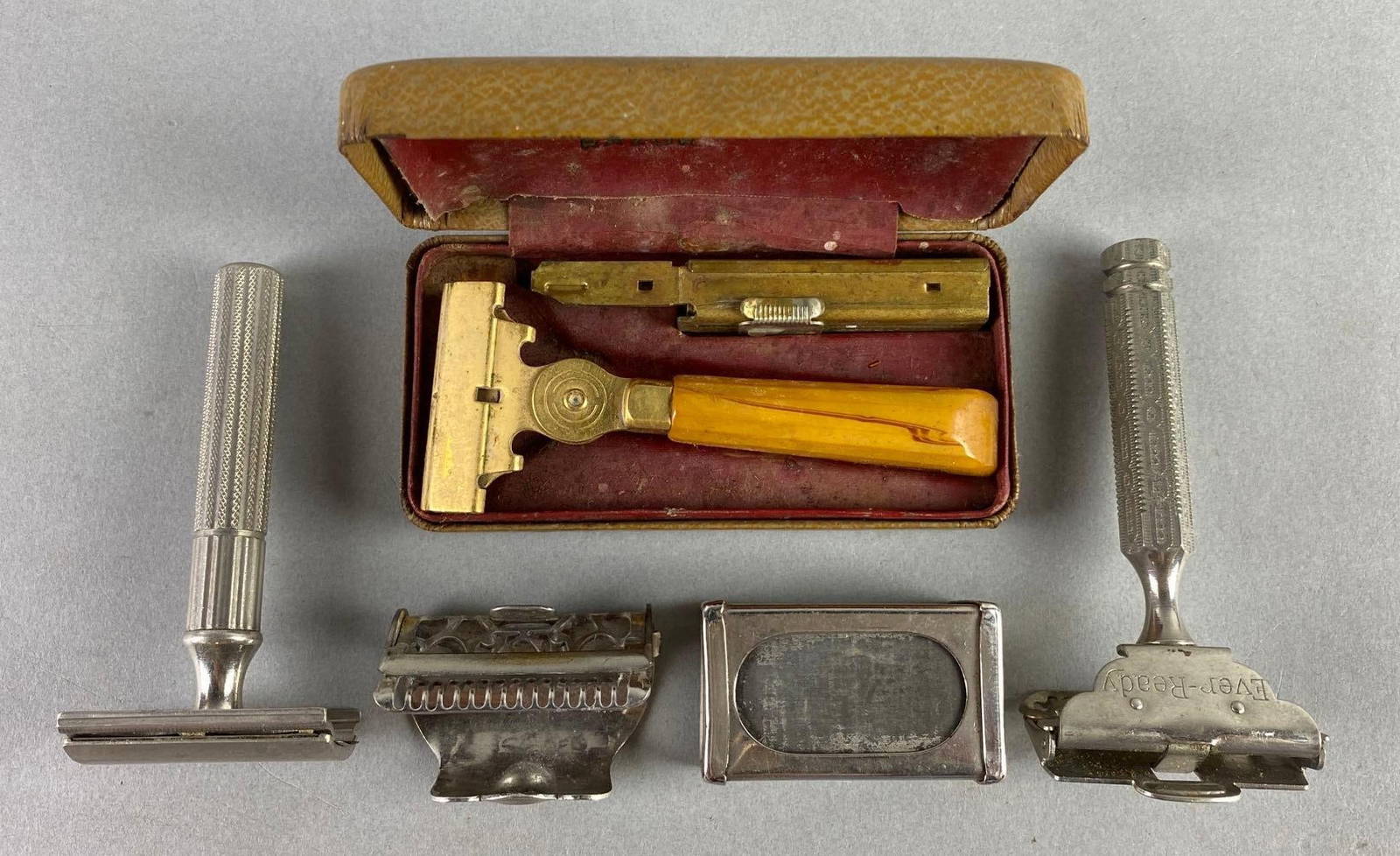 Group Of 3 Antique Razors Auction