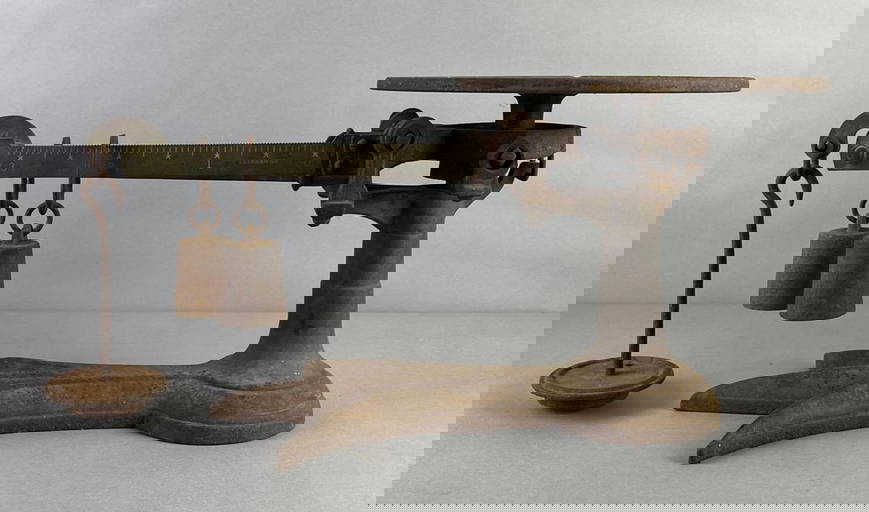 Antique Fairbanks Cast Iron Crows Foot Scale