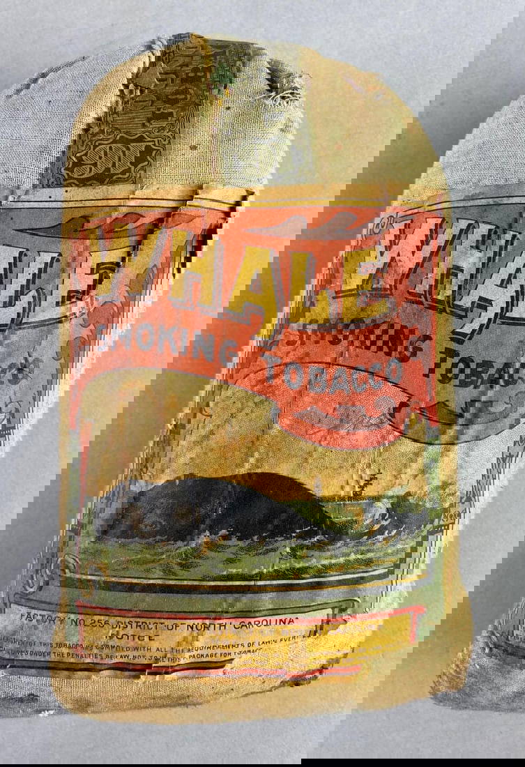 Antique Whale Smoking Tobacco Advertising Bag Auction