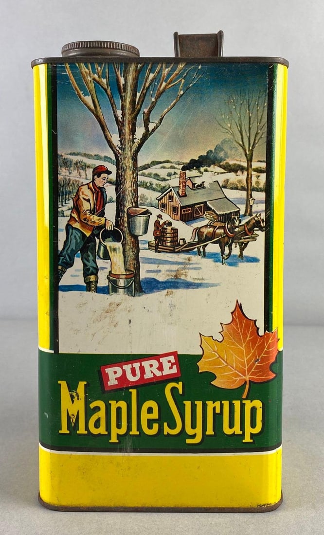 Vintage Pure Maple Syrup Advertising Can