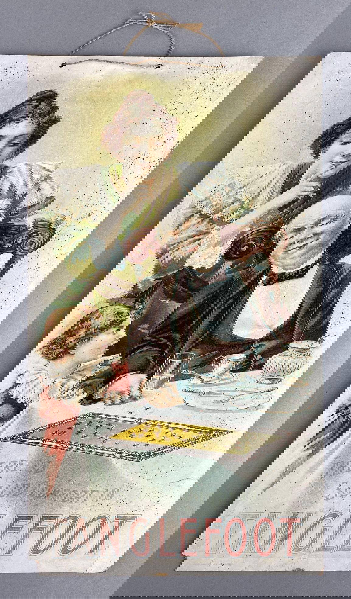 Antique Tanglefoot Fly Paper Country Store Advertising Cardboard Sign ...