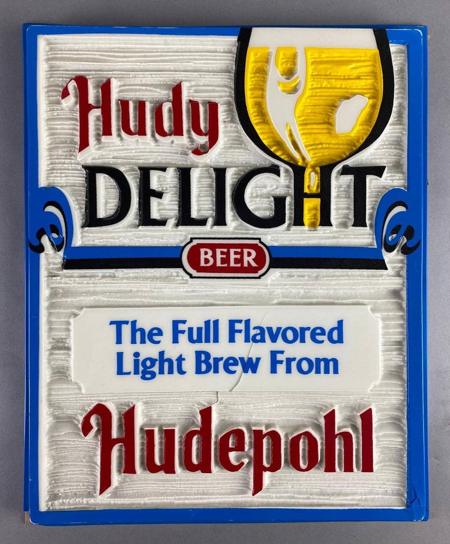 Hudepohl Hudy Delight Beer Advertising Vacuum From Sign Auction