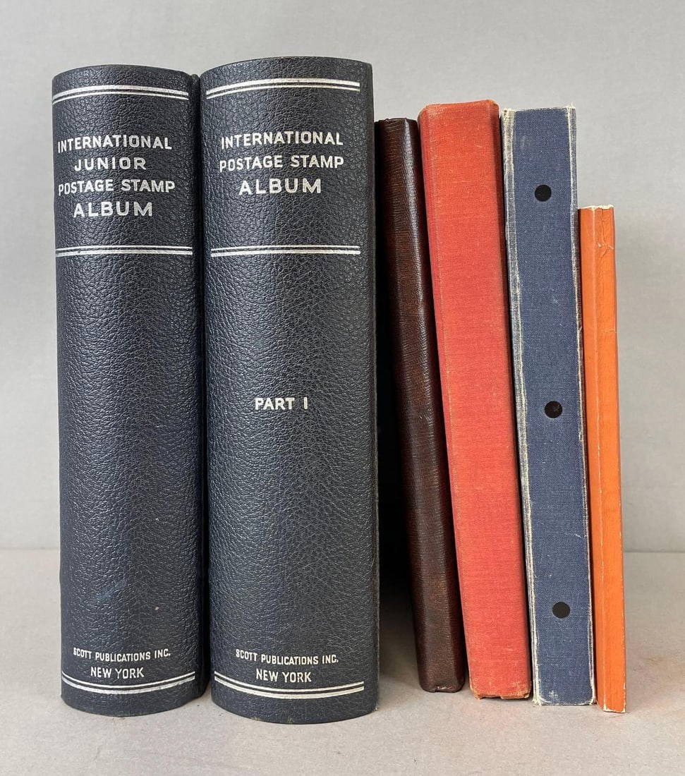 Group Of Worldwide And Us Stamp Albums Auction