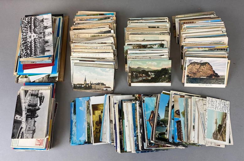 Group Of Picture Postcards Worldwide And Us